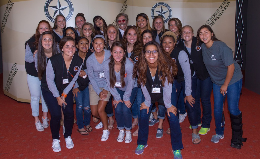 UTPB Students with Geraldo Rivera & Jackie Cruz - UT Permian Basin ...